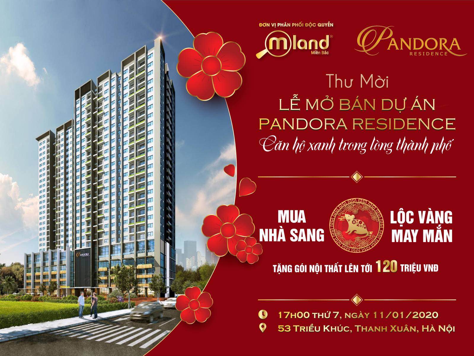Chung cư Pandora Residence 53 Triều Khúc, Chuyên Suất ngoại giao